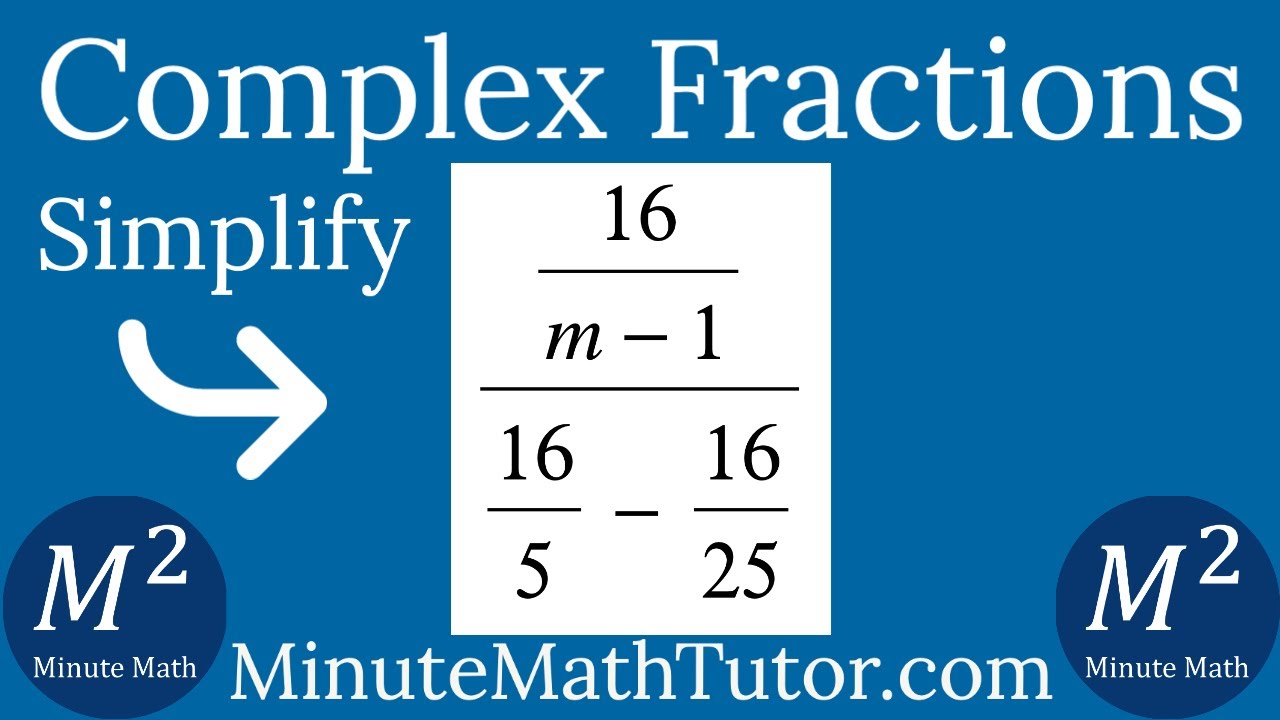 Simplify (16/(m-1))/(16/5-16/25)