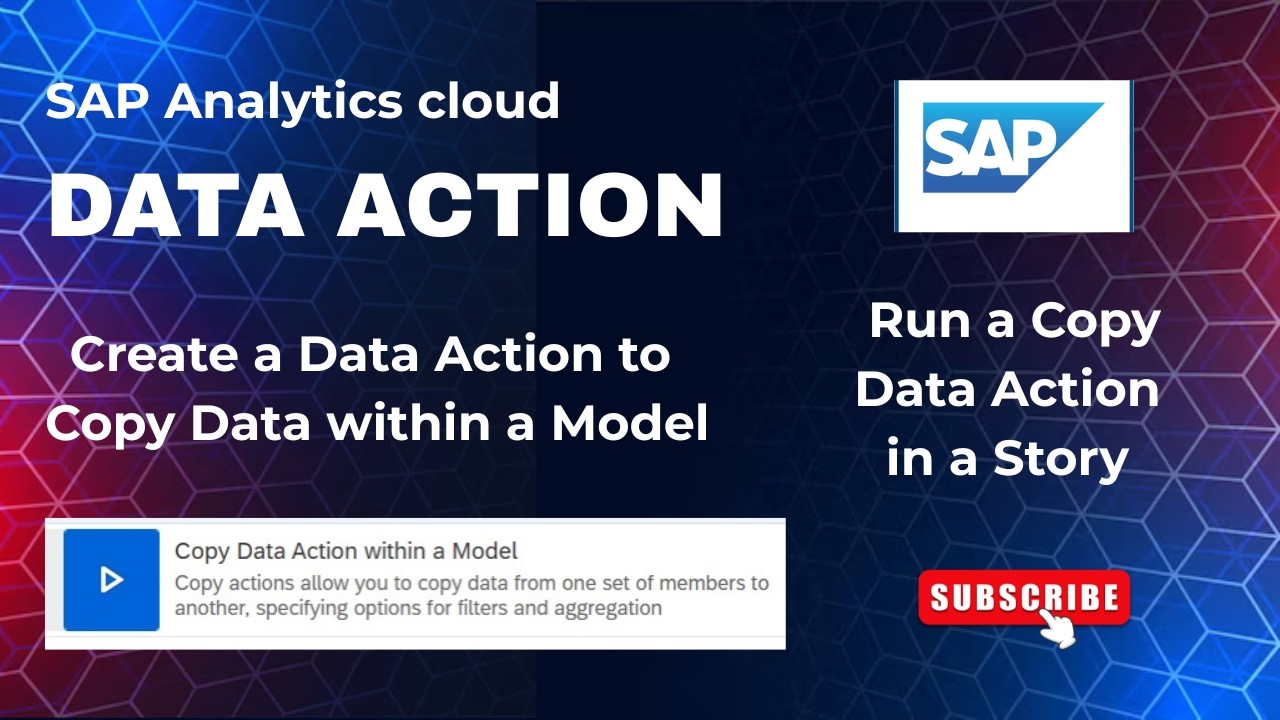 SAP Analytics Cloud (SAC) | Planning | Data Actions | Add Copy Step