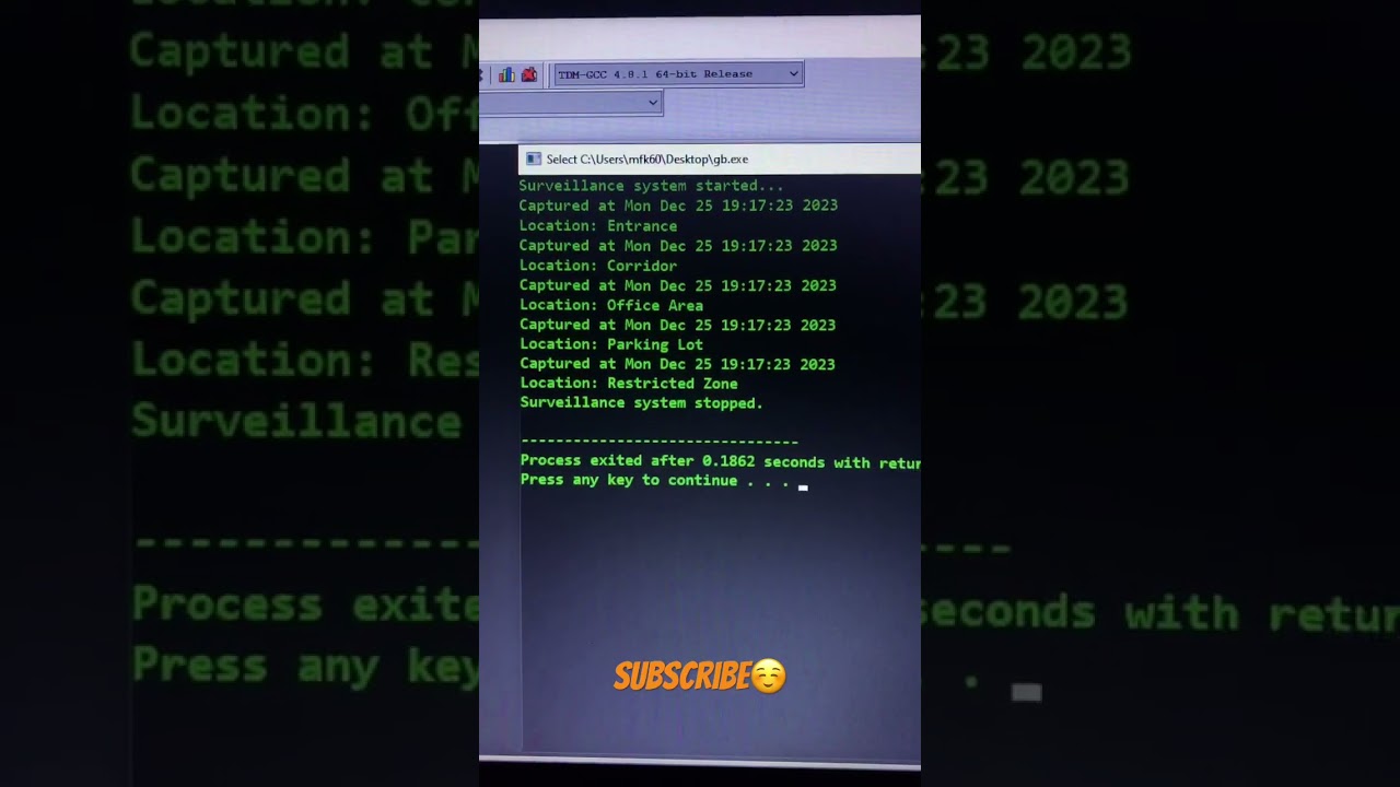 surveillance team IDE dev c++ #cppprogramming