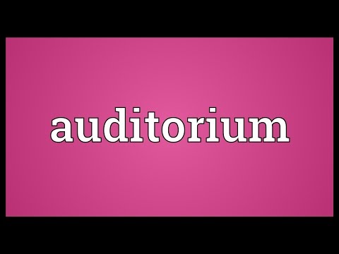 Auditorium Meaning