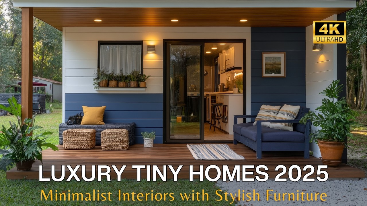 Luxury Tiny Homes 2025: High-End Minimalist Interiors with Stylish Furniture & Elegant Color Trends