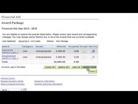 How To Decline Your Stafford Loans via myUMBC