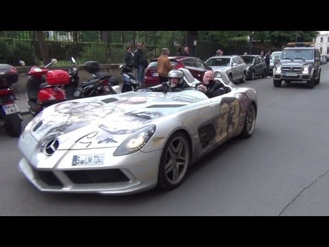 ☆GUMBALL 3000☆ Mercedes SLR McLaren, SLR Stirling Moss & SLS AMG Black Series