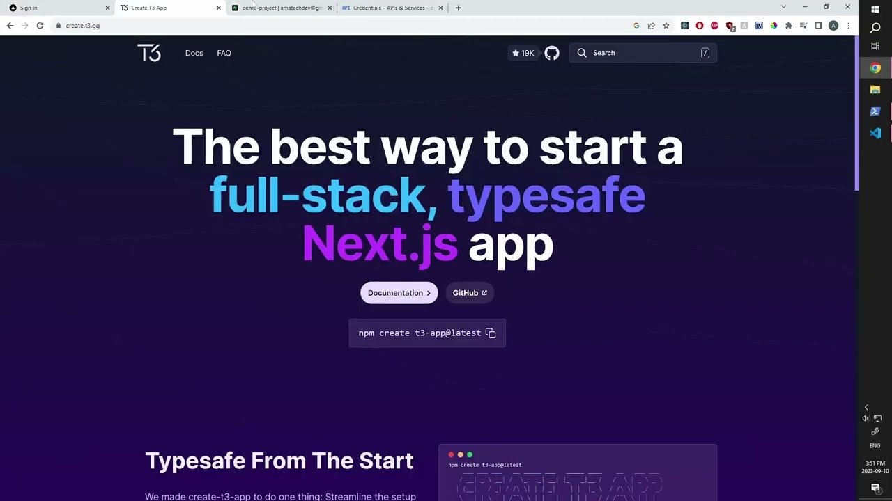 NextJS T3 Stack Setup with Database, oAuth providers (Google), and SendGrid