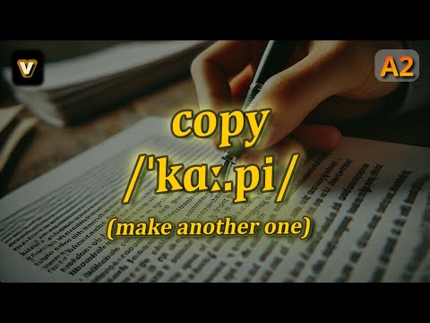 [v] Copy meaning (make another one) with 5 examples