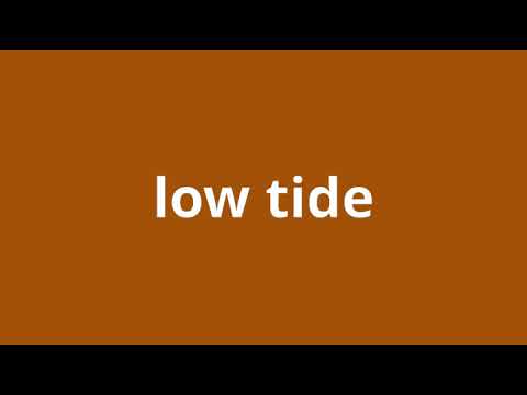 what is the meaning of low tide.