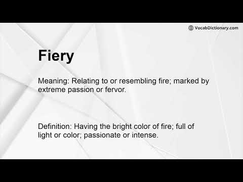 Fiery Meaning