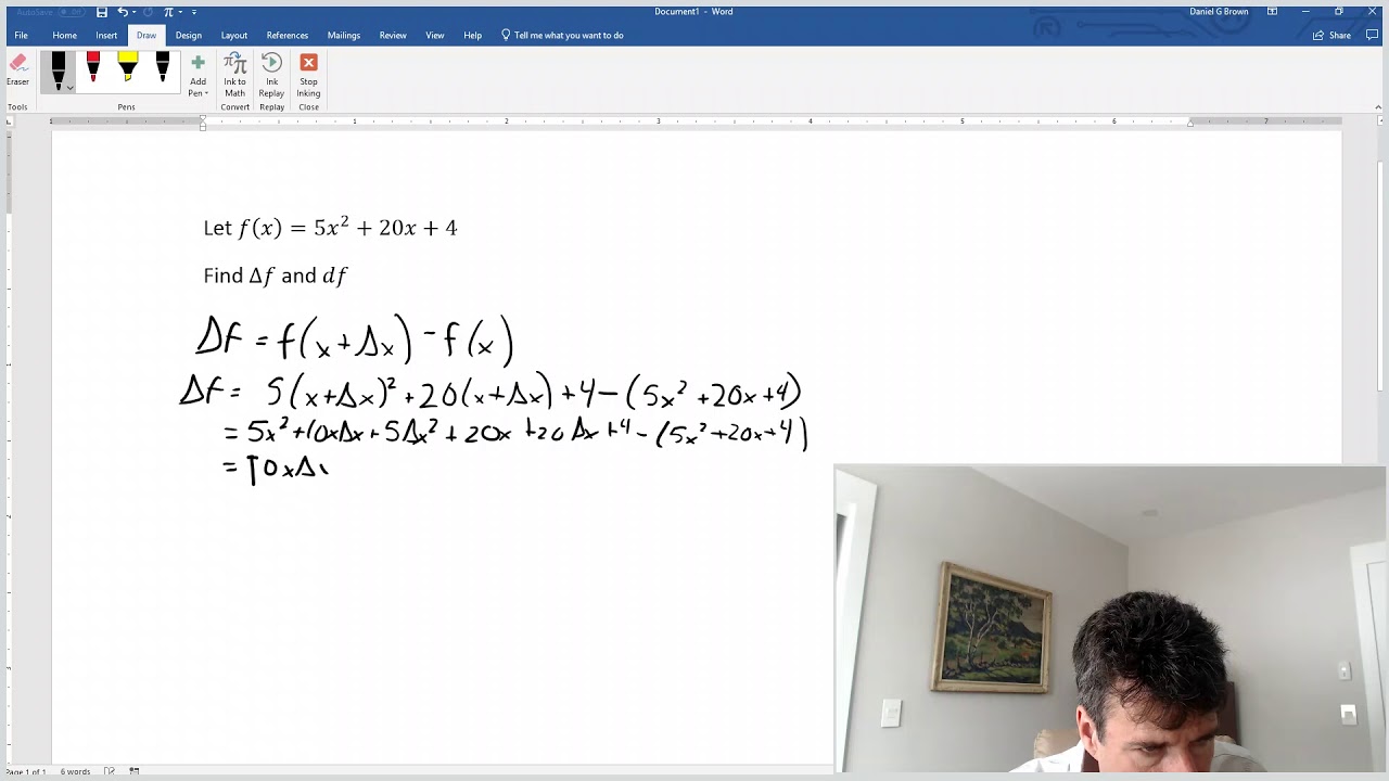Increments and Differentials