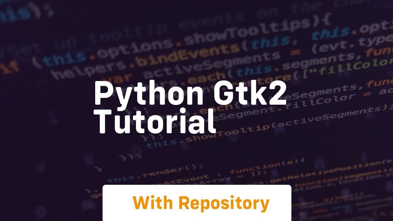 python gtk2 tutorial