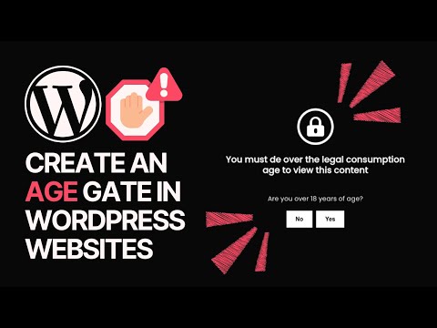 How To Create an Age Gate in WordPress Websites For Free? (Simple) Age Verification Check