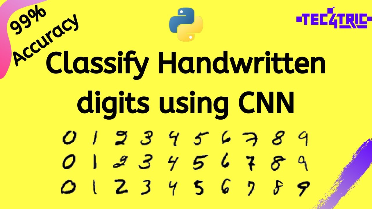 Handwritten Digits Classification using Convolutional Neural Network for Beginner | Tec4Tric