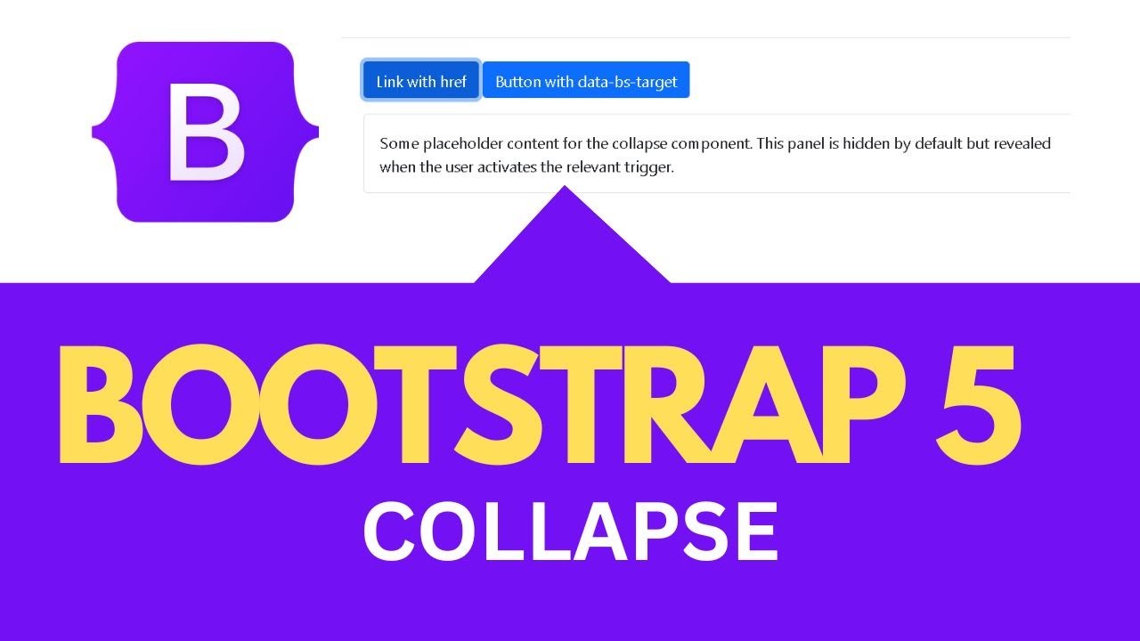 Bootstrap 5 Tutorial For Beginners  - Bootstrap Collapse Tutorial