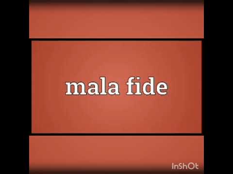 MALAFIDE-ADMINISTRATIVE LAW(with caselaws)