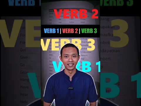 Bedanya VERB 1, VERB 2, & VERB 3 #belajarbahasainggris #bahasainggrispemula #bukubahasainggris
