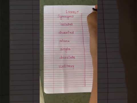 Lonely. #englishtutorial #englishforbeginners #englishgrammar #basicenglish #reelsvideo #learning