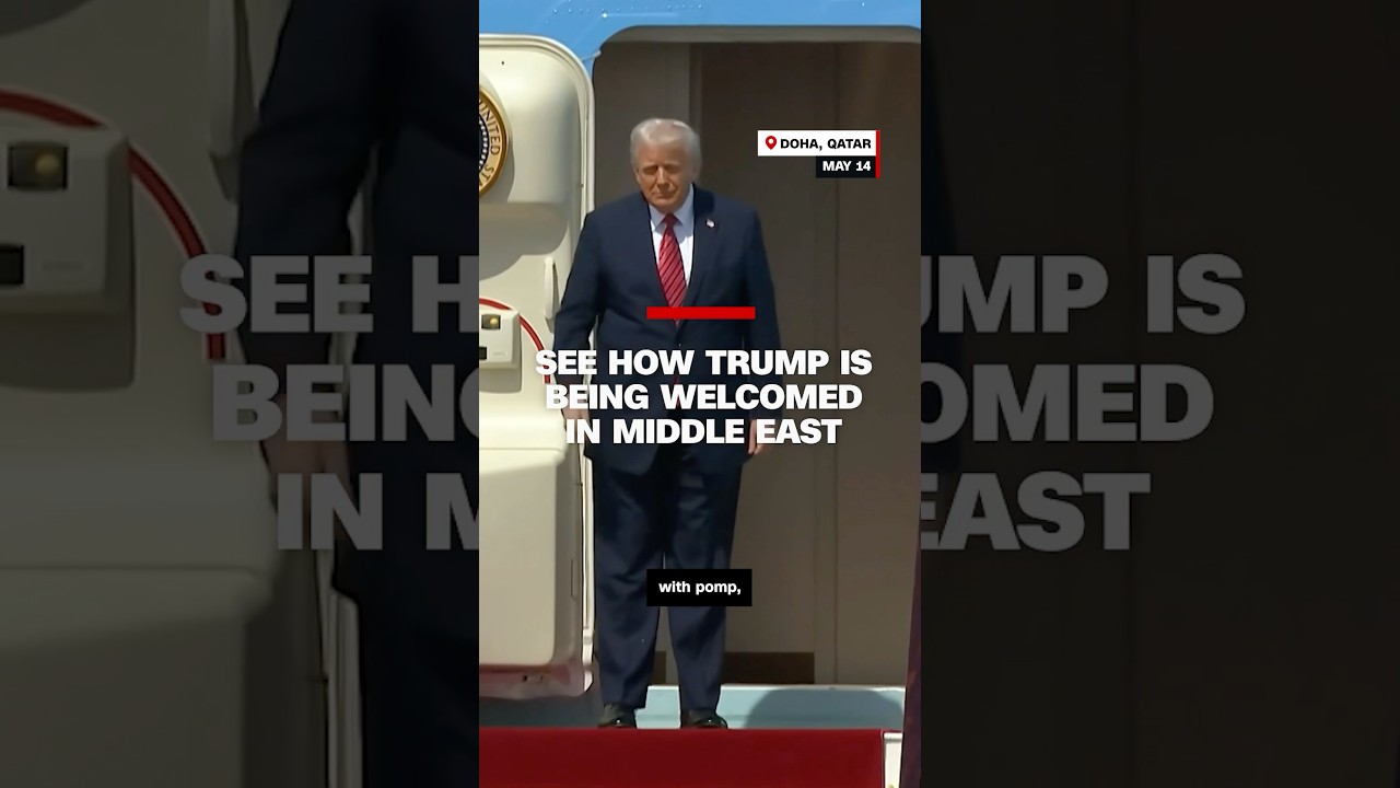 See how Trump is being welcomed in Middle East