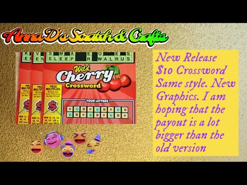 Wild Cherry!!! The newest $10 Crossword Colorado Scratch Off Ticket