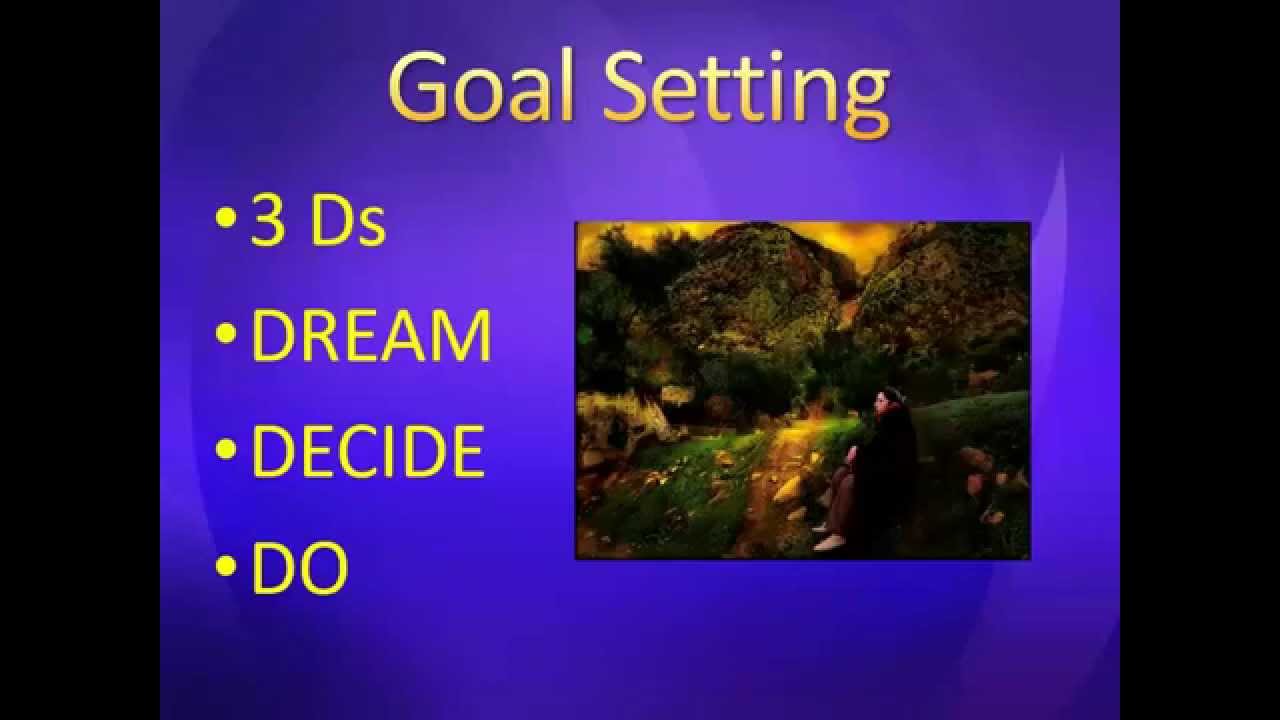 Goal Setting Slide Show