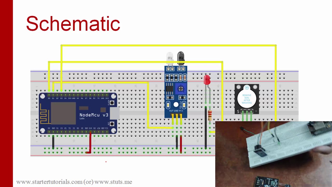 Object Detection Using Ir Sensor And Nodemcu Esp8266 Iot Lab Startertutorials