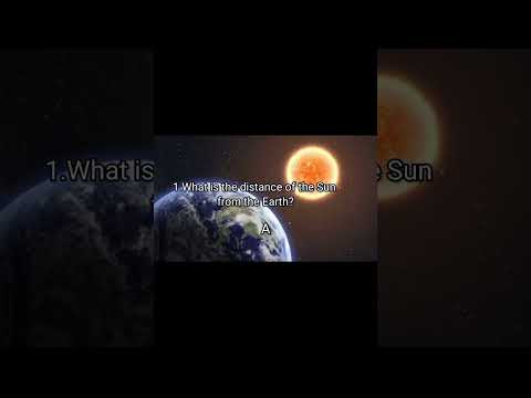 What is the distance of sun from earth ??