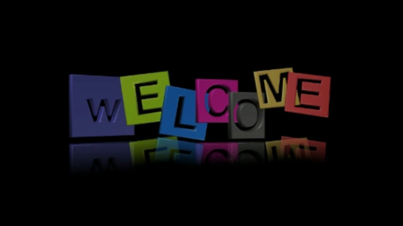 3D Welcome Animation title