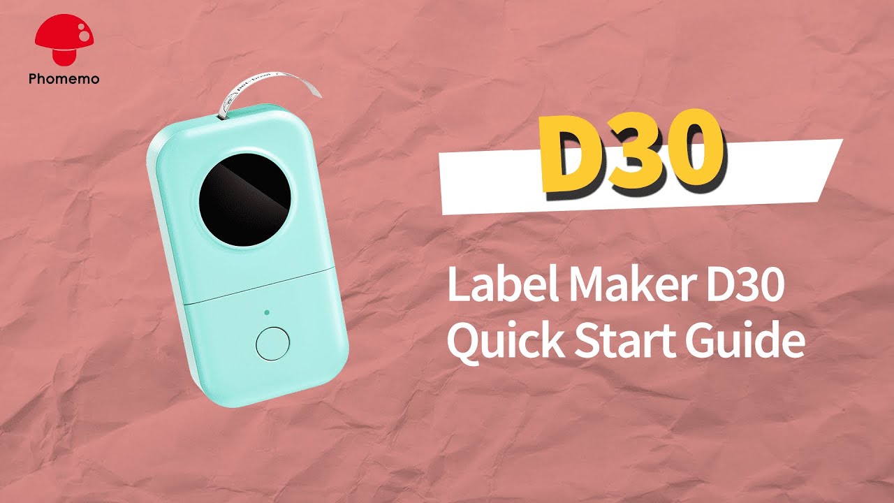 Phomemo D30 Tutorial: How To Use Label Printer D30丨Setup Instruction Manual | Print Master APP