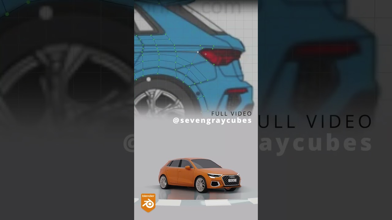 How to model low poly car in Blender