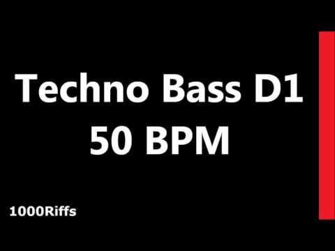 Techno Bass Metronome D1 : 50 BPM : Beats Per Minute