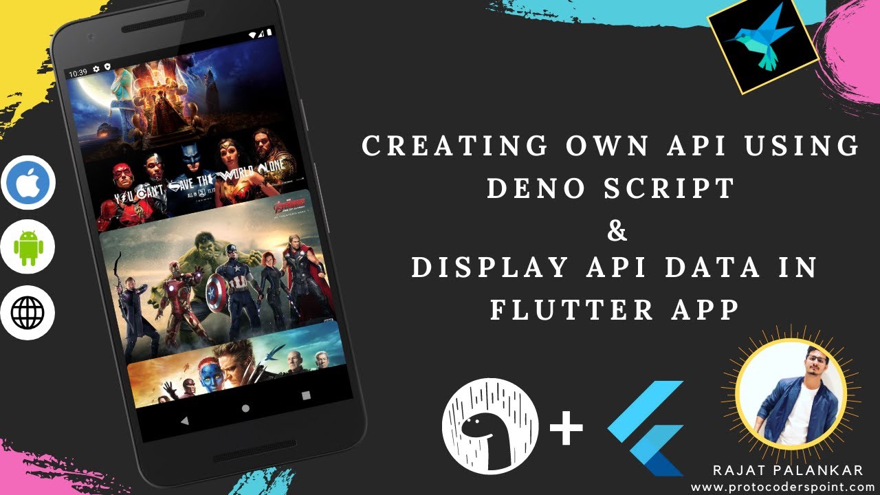 Creating API using Deno JS & fetch API data & Display data in flutter App | Deno 1.5 tutorial