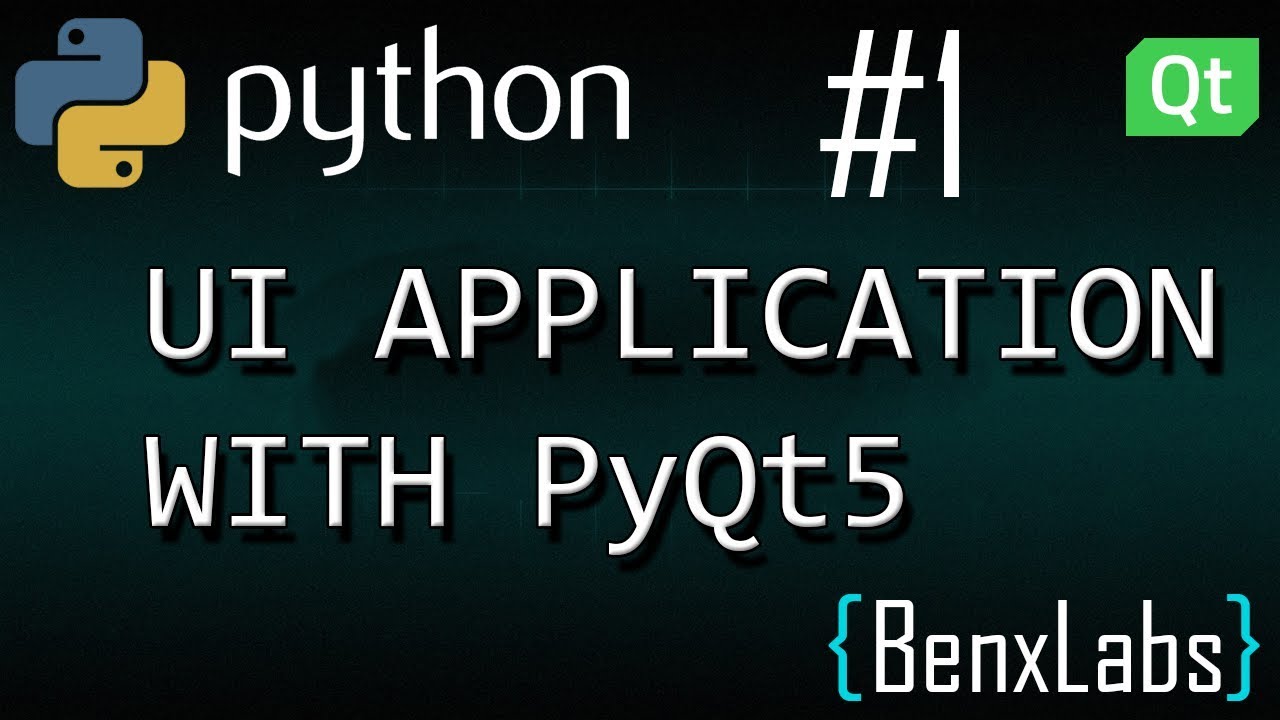 Python UI application with Qt designer and PyQt5 #1