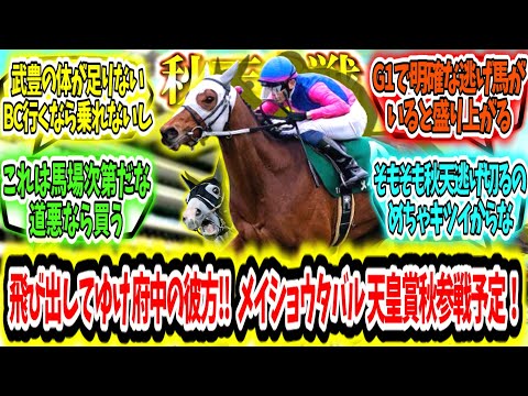 『飛び出してゆけ 府中の彼方‼ ファンを沸かせ‼ メイショウタバル 天皇賞秋参戦予定!』に対するみんなの反応【競馬の反応集】