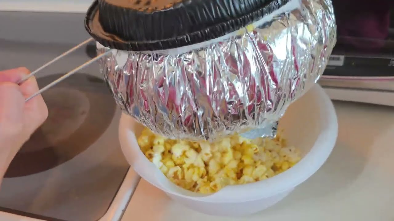 Stovetop Popcorn Magic! Jiffy Pop Throwback!