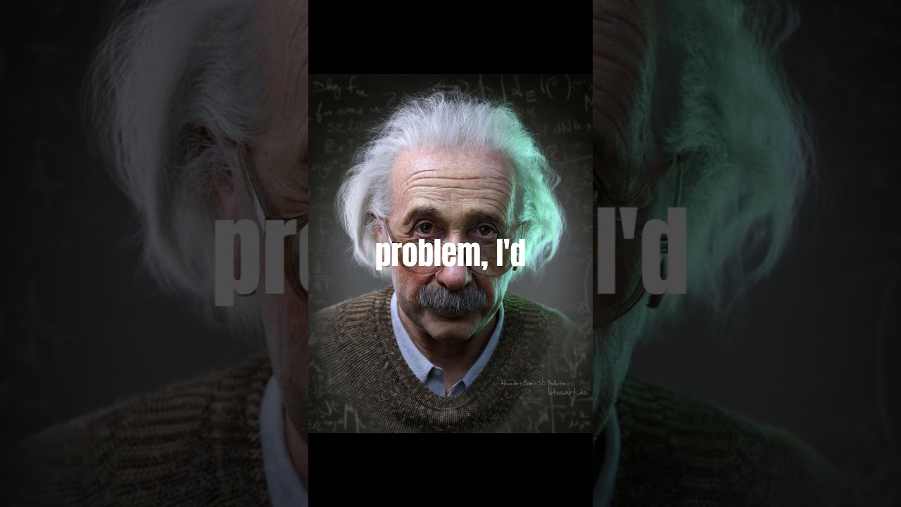 The 55-Minute Approach to Problem Solving' #alberteinstein #shorts  #quote