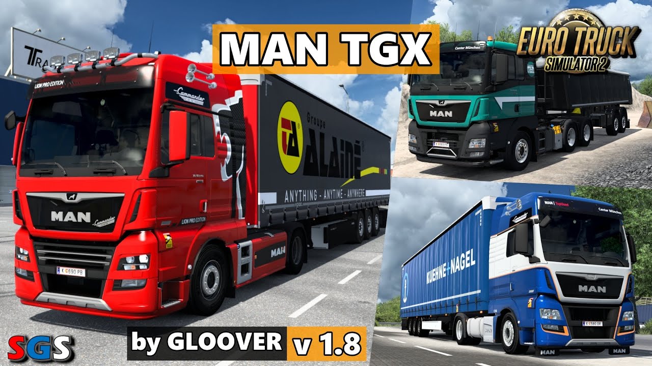 |ETS2 1.46| MAN TGX Euro6  by Gloover v 1.8 [Truck Mod]
