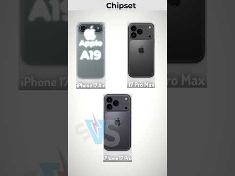 iPhone 17 Air Vs 17 Pro Vs 17 Pro Max Specs #shorts #smartphone