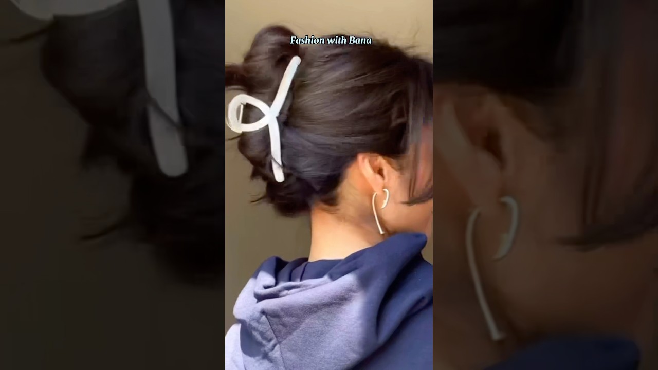 THREE EASY CLAW CLIP IDEAS #hairtransformation #hairideas #hairstyle #hairtutorials #hairhacks