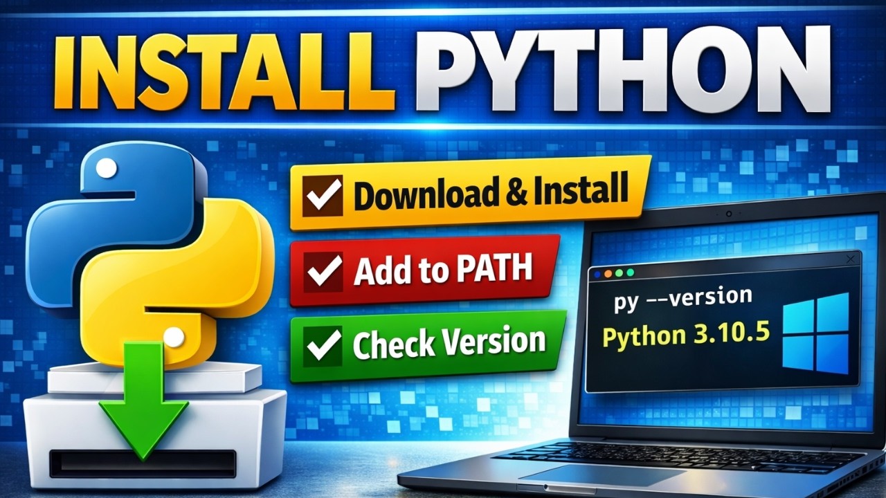 How to Install Python on Windows | Add Python to PATH & Check Version