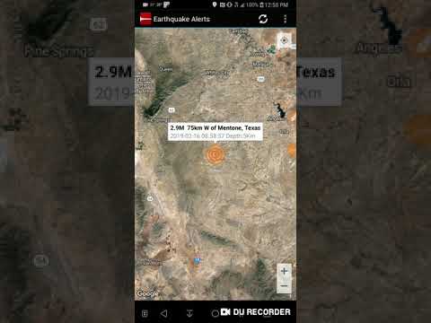 Mentone, Texas Earthquake February 16th, 2019