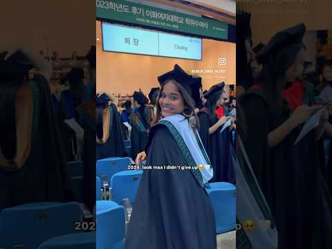 Finally graduated from Korean University🥺🤍#graduate #korea