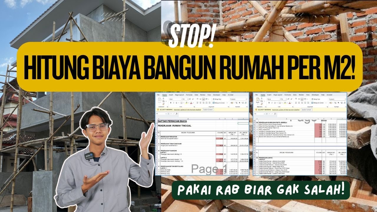 STOP Hitung Biaya Bangun Rumah per m²! Ini Alasan Harus Pakai RAB