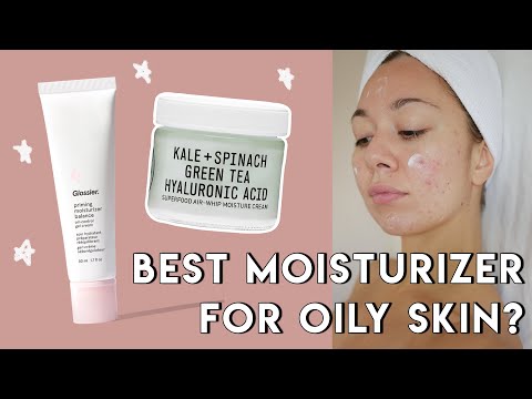 SKIN CARE review | glossier moisturizer VS youth to the people moisturizer for oily/combo skin ✨