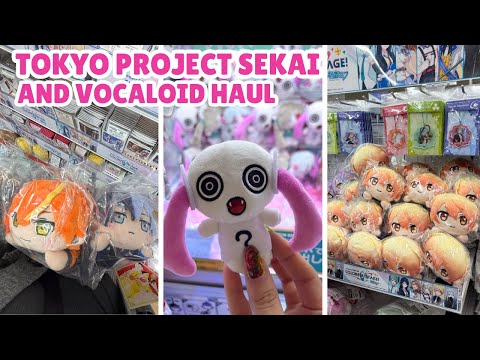 Project Sekai and Vocaloid merch I bought in Japan