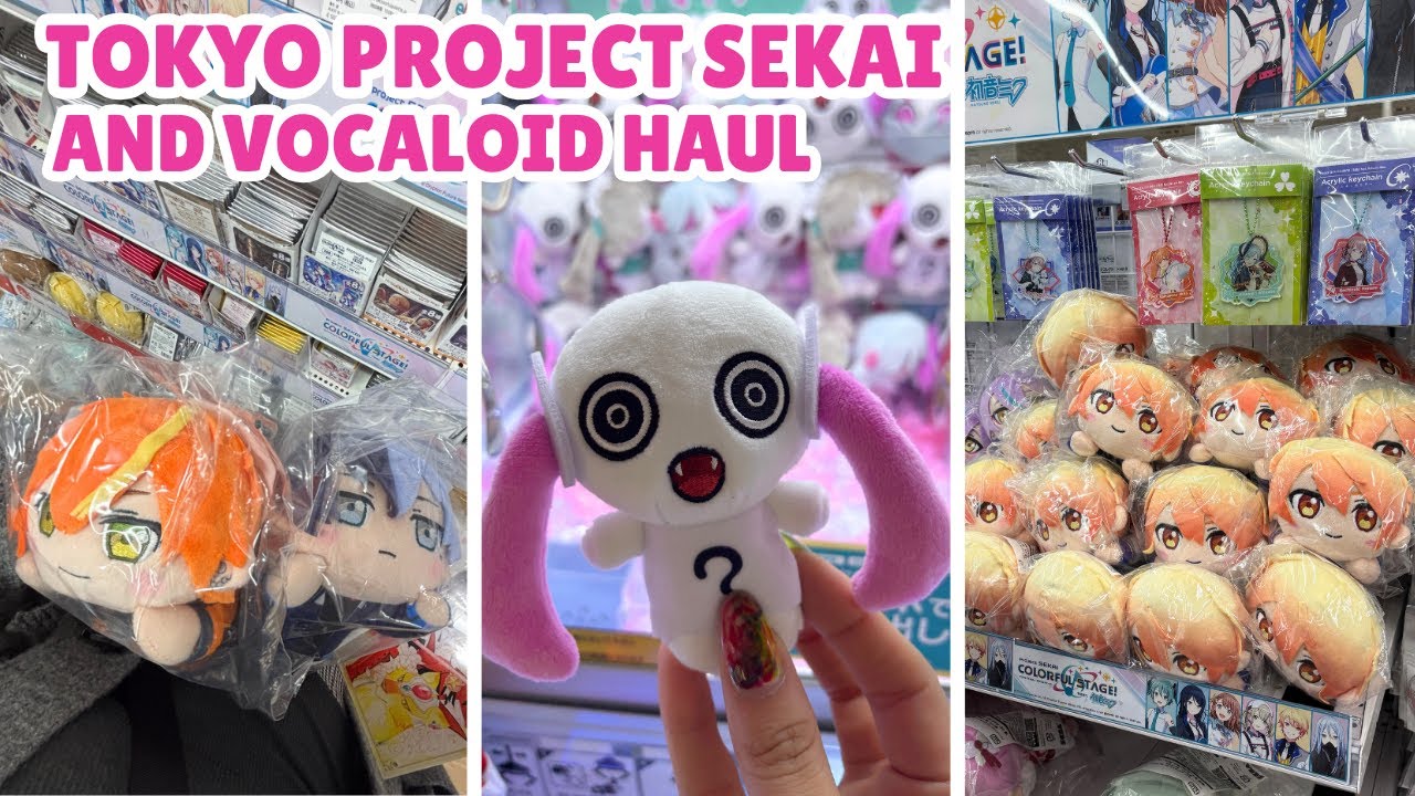 Project Sekai and Vocaloid merch I bought in Japan
