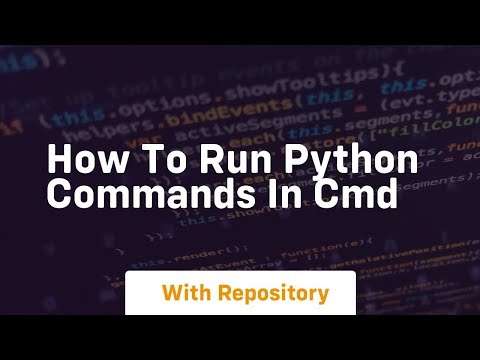 how to run python commands in cmd