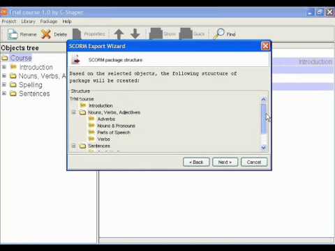 How to create SCORM package for Moodle
