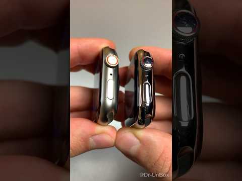 Watch Series 9 Silver Aluminium vs Watch Series 8 Silver Stainless Steel ⚡️ #shorts #viral #apple