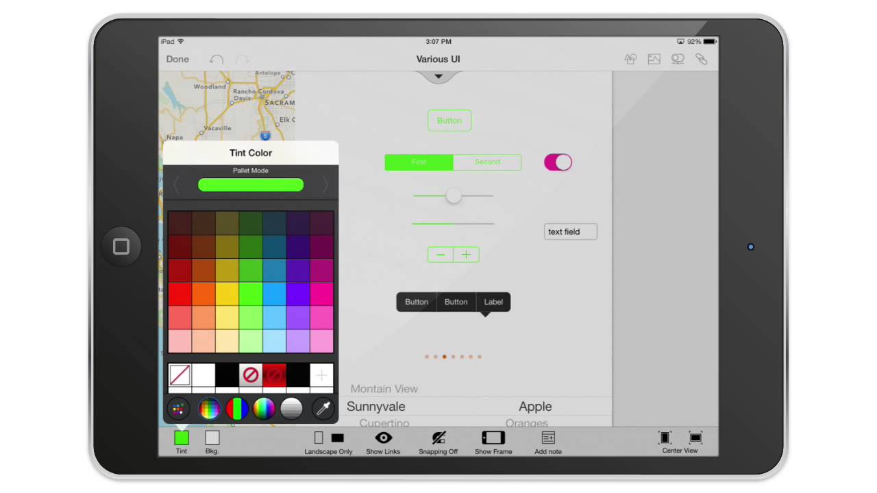 Using iOS7 Ui Elements in AppCooker