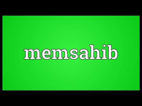 Memsahib Meaning
