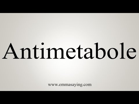 How To Say Antimetabole