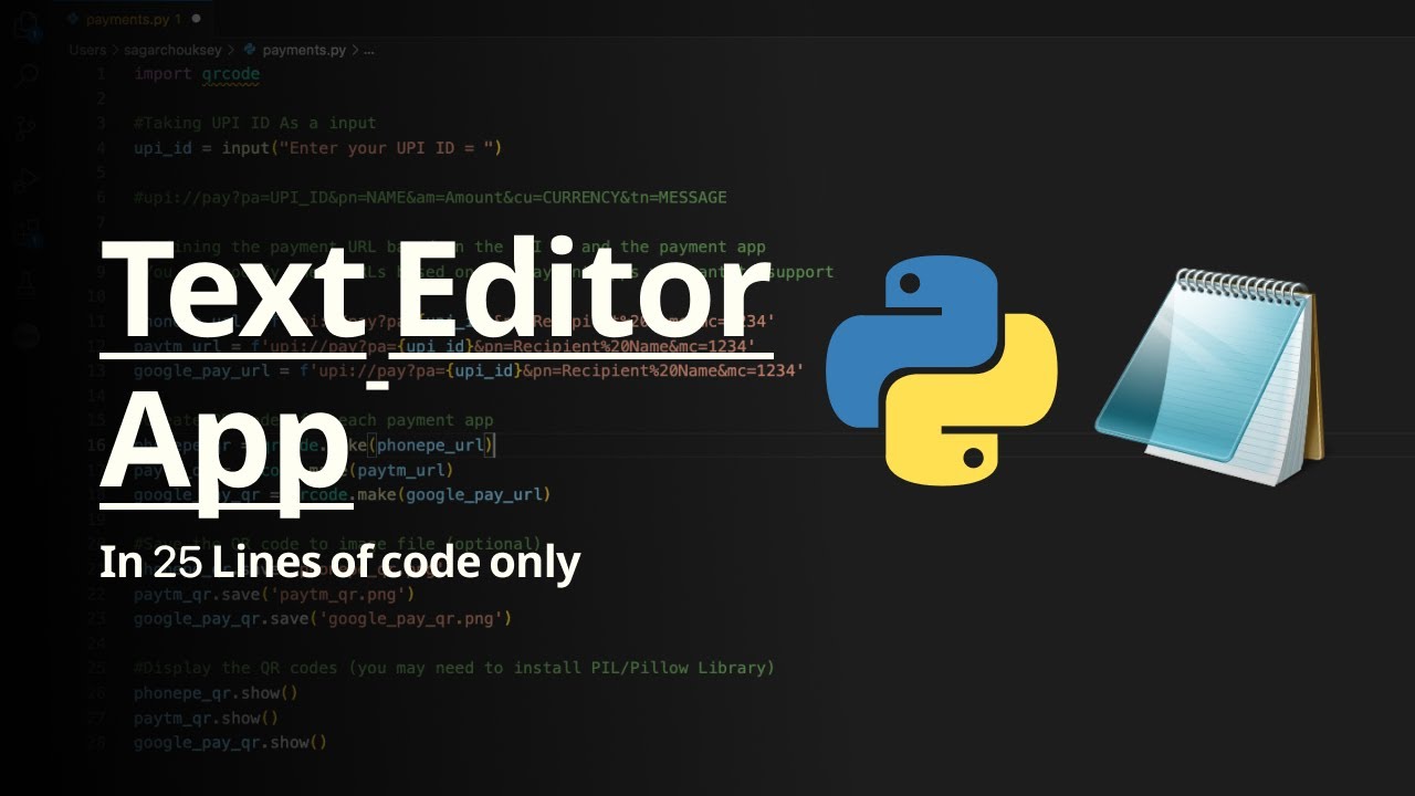 Build a Text Editor App in Python | Python Projects for Beginners